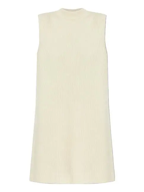 JIL SANDER Sleeveless Knitted Vest - White