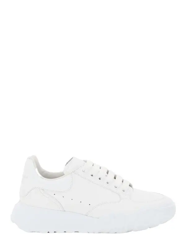 Alexander McQueen Court Sneakers With Tie Fastening - White