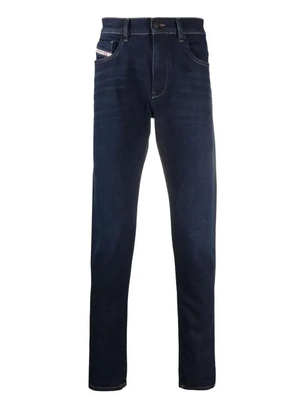 DIESEL® D-strukt Low-rise Slim-fit Jeans - Black