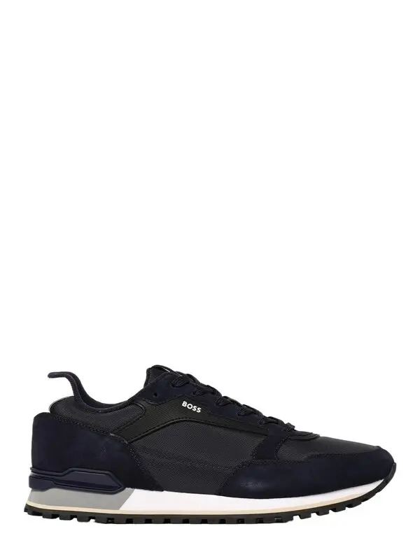 Hugo Boss Panelled Lace-up Sneakers - Blue