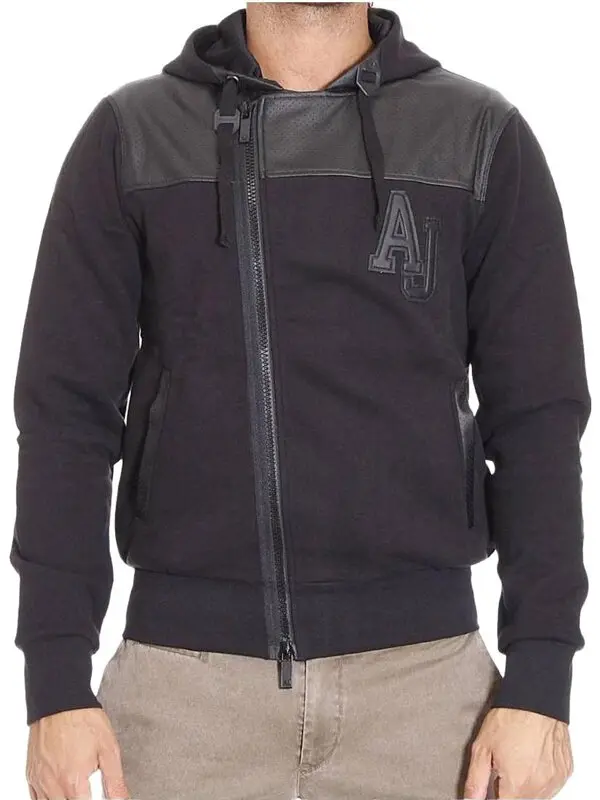 Emporio Armani Hooded Casual Jacket - Black