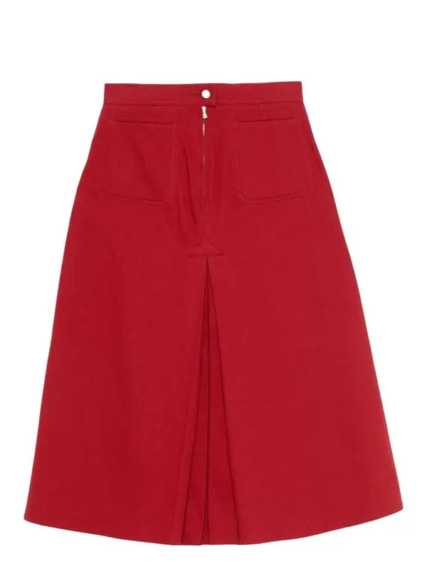 Max Mara Rock Midi Skirt - Scarlet