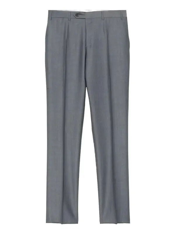 Canali Casual Pants With Belt Loops - Gray
