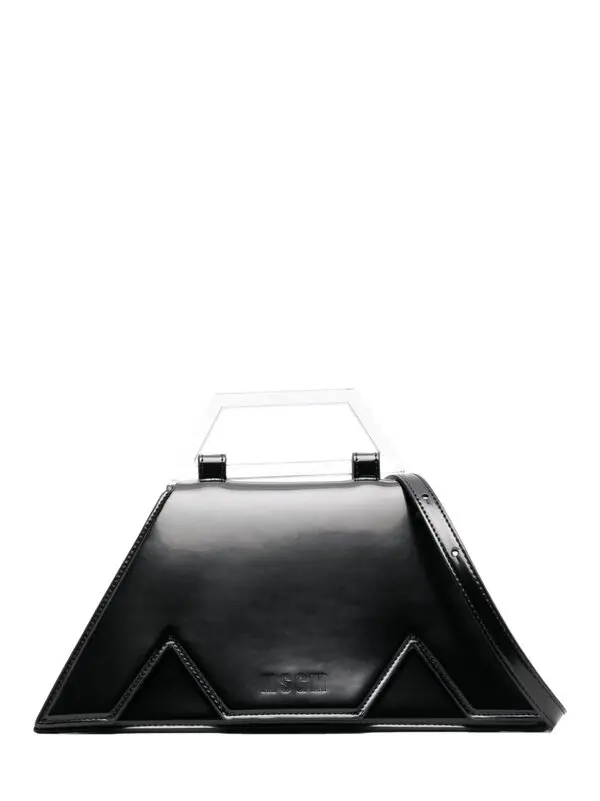 MSGM Trapezoidal Logo Shoulder Bag - Black