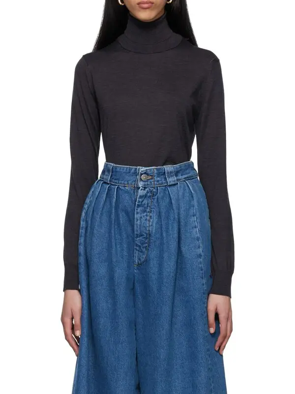 MAISON MARGIELA Roll Neck Jumper - Blue