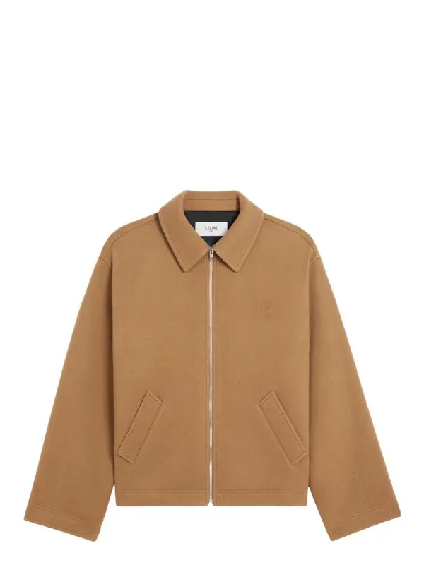 Celine Jacket In Wool Felt - Camel