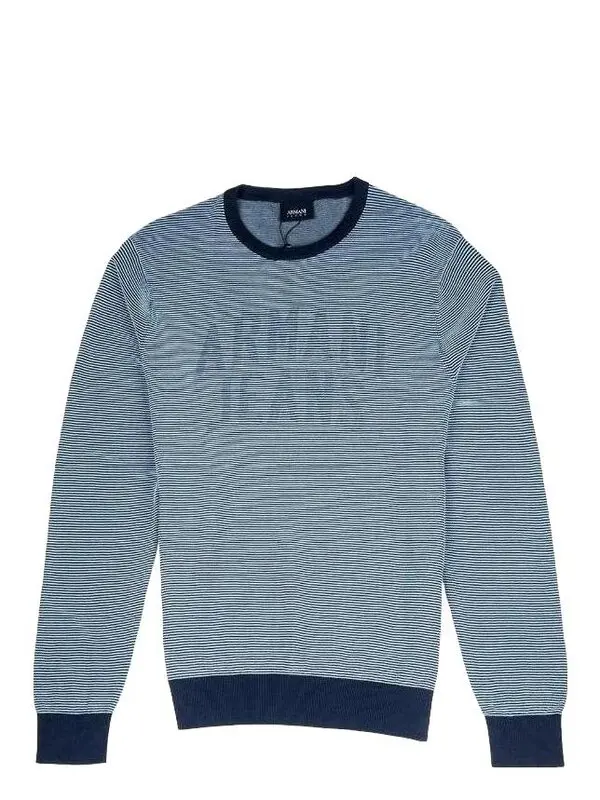 Emporio Armani Multicolor Logo Sweater - Blue