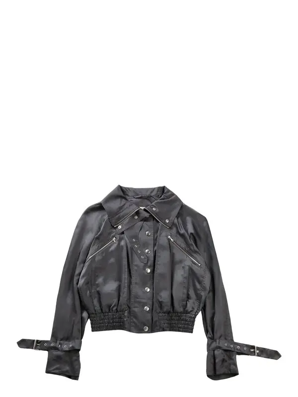 Dries Van Noten High-neck Bomber Jacket - Black