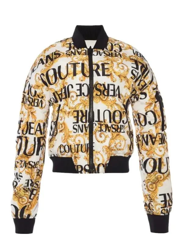 Versace Baroque Printed Double-sided Bomber Jacket - Multicolor