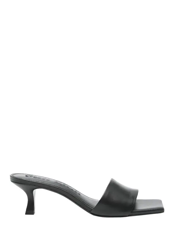 Cult Gaia Square Toe High Heel Sandals - Black