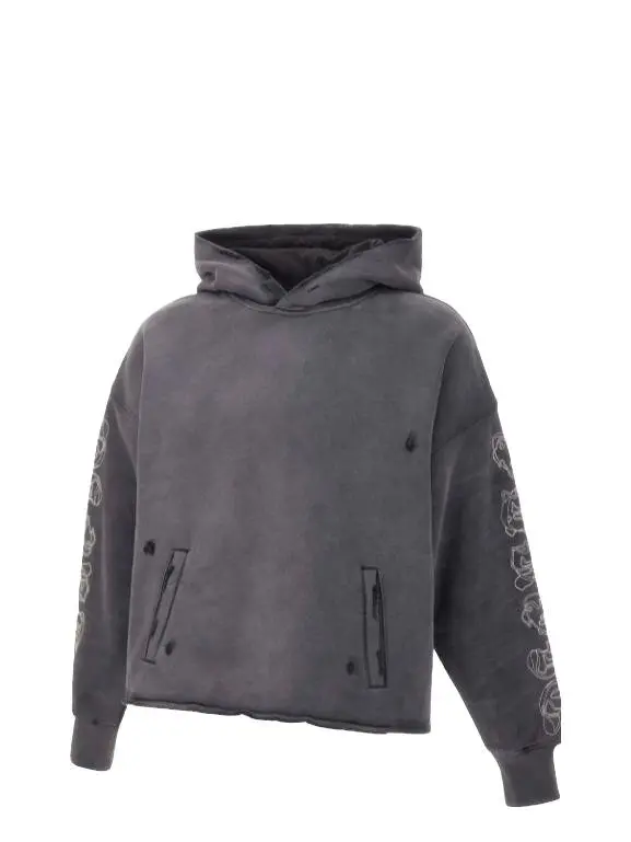 PURPLE BRAND Gothic Outline Hoodie - Black