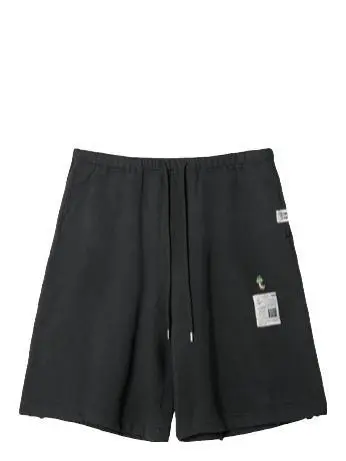 Mihara Yasuhiro Drawstring Patch-pocket Sweat Shorts - Black