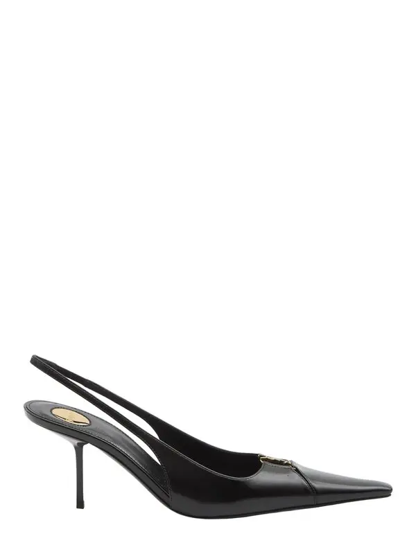 Saint Laurent Babylone Bretuil Slingback Pumps - Black