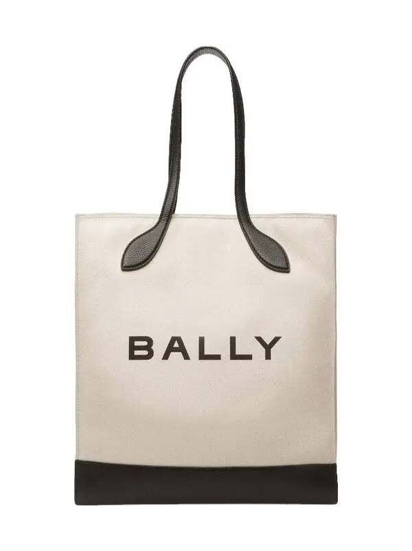 Bally Logo Tote Bag - Nude
