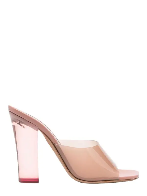 Paris Texas 100mm Ava Mule - Nude