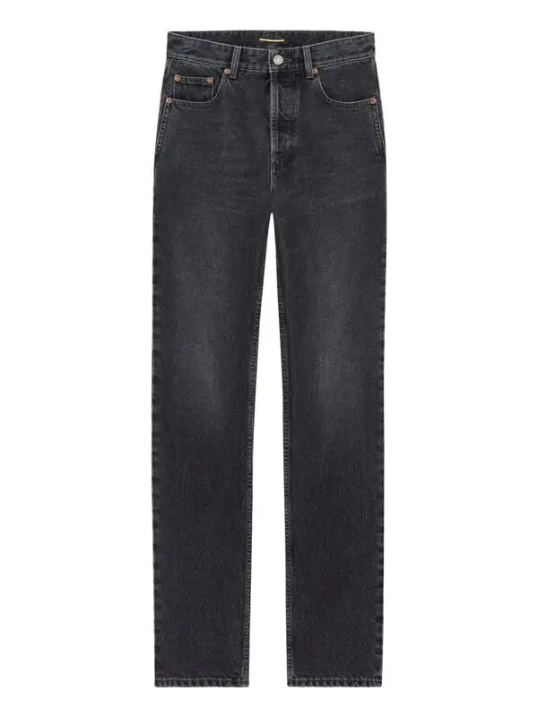 Saint Laurent Cotton Jeans - Gray-black