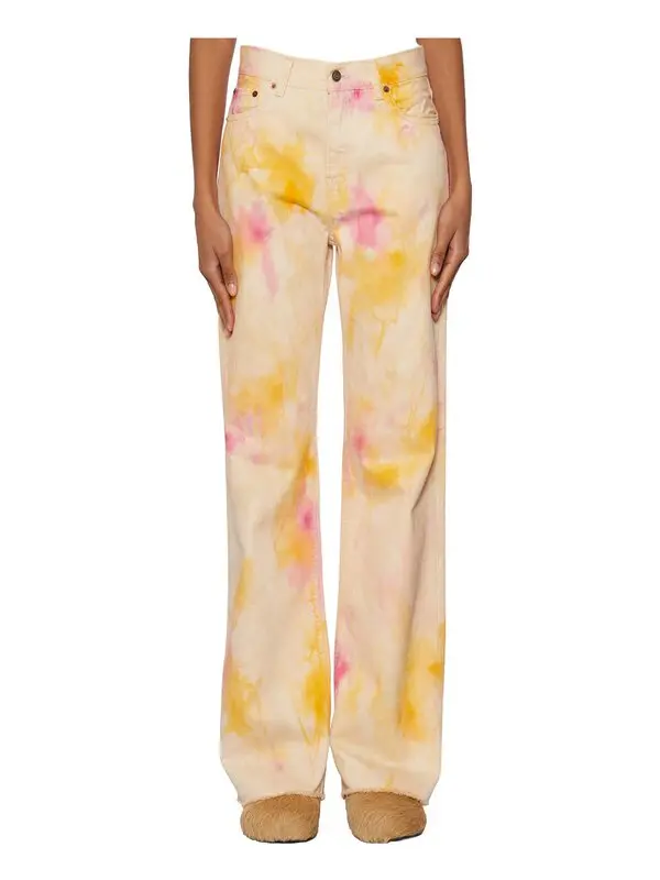 HAIKURE Straight Jeans - Nude