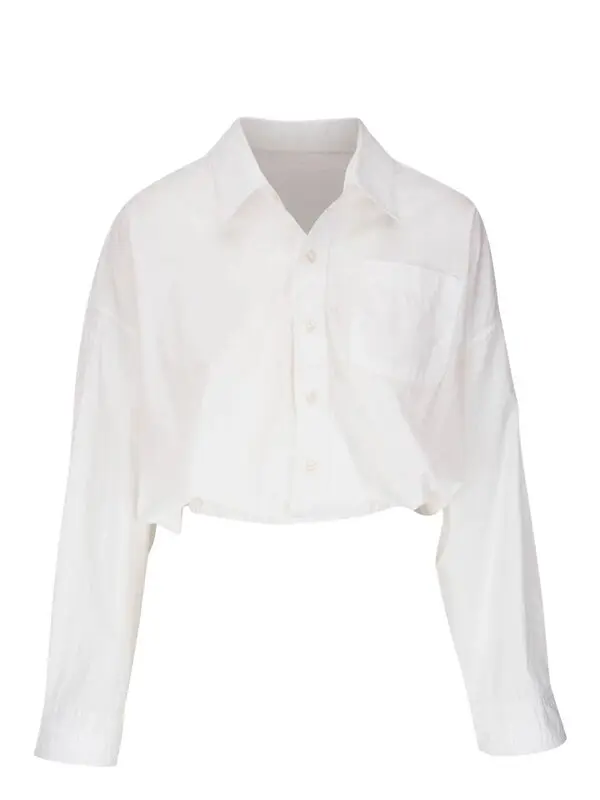 R13 Crossover Bubble Shirt - White