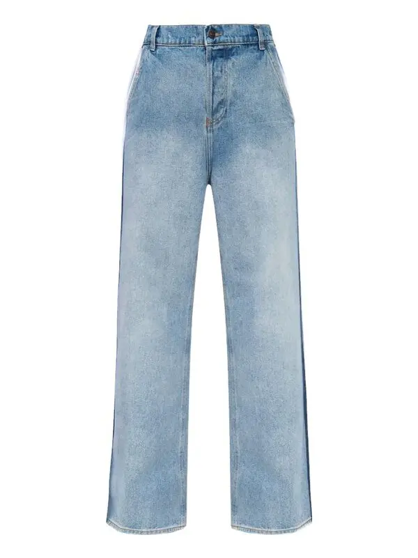 DIESEL® Side Stripe Wide Leg Jeans - Blue