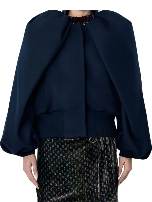 Dries Van Noten Oversized Sleeve Constructed Jacket - Black