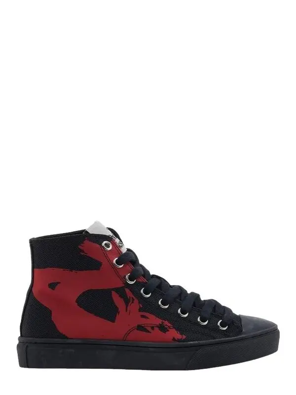 VIVIENNE WESTWOOD Logo-print High-top Sneakers - Black