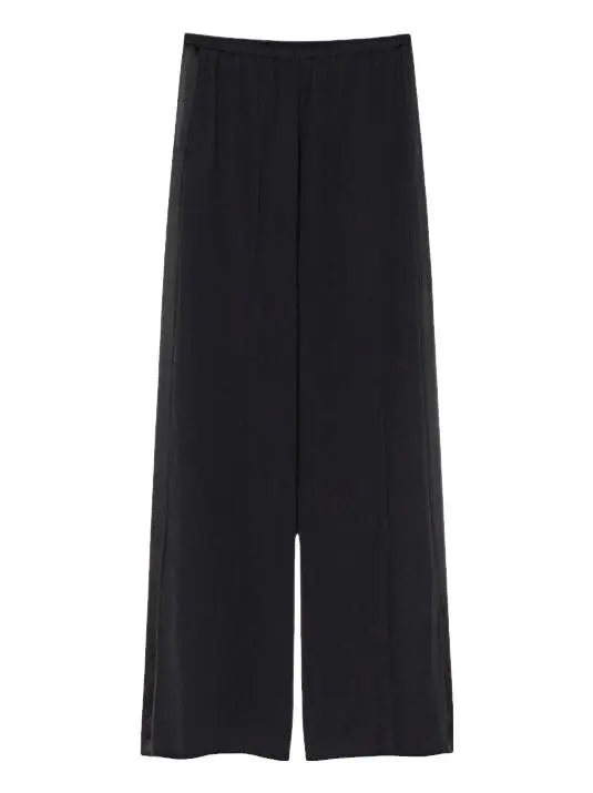 FORTE_FORTE Elastic Waist Wide-leg Pants - No
