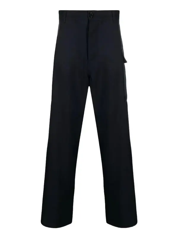 Marni High-waist Straight-leg Trousers - Black