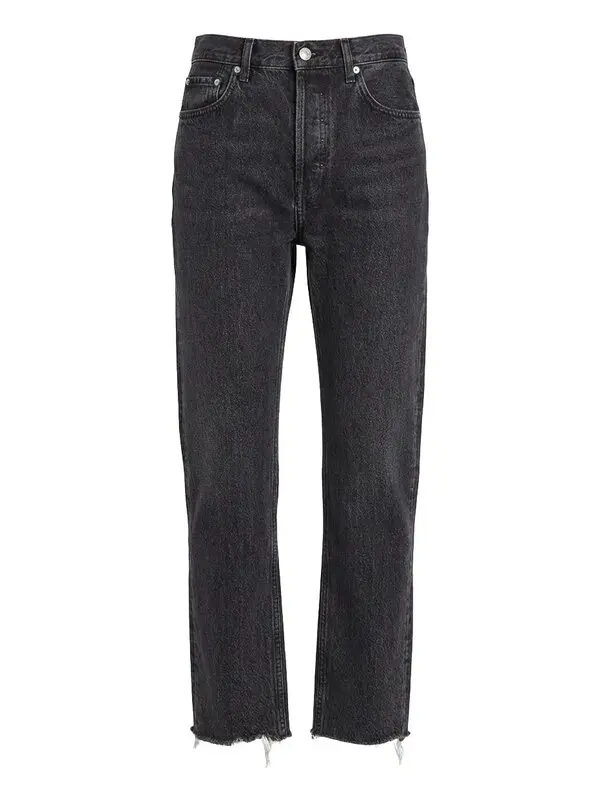 Gucci Raw Hem Mid Rise Jeans - Black