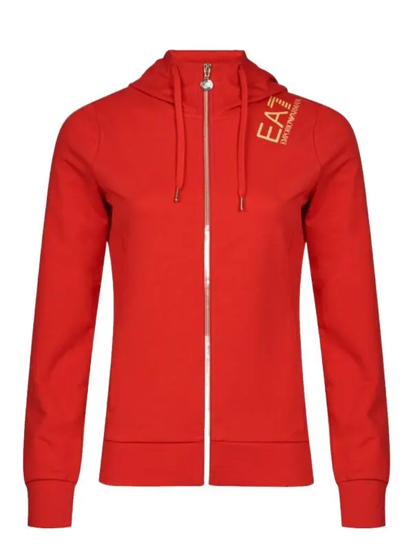 EA7 Zip-up Hooded Jacket - Red