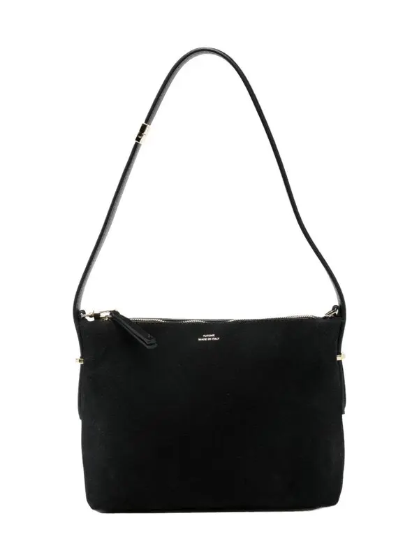 TOTEME Zip Fastened Bevel Wristlet Bag - Black