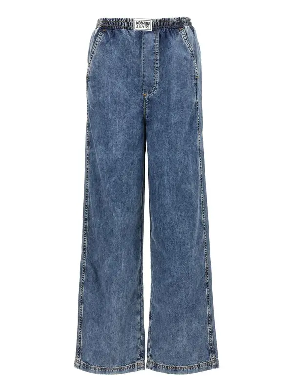 Moschino High-waist Wide-leg Denim Jeans - Blue