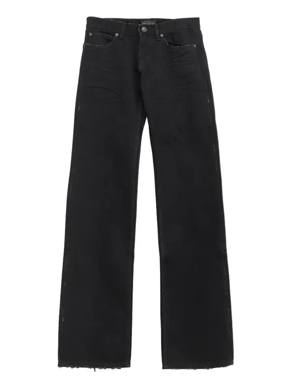 Balenciaga Fitted Low-waisted Jeans - Black