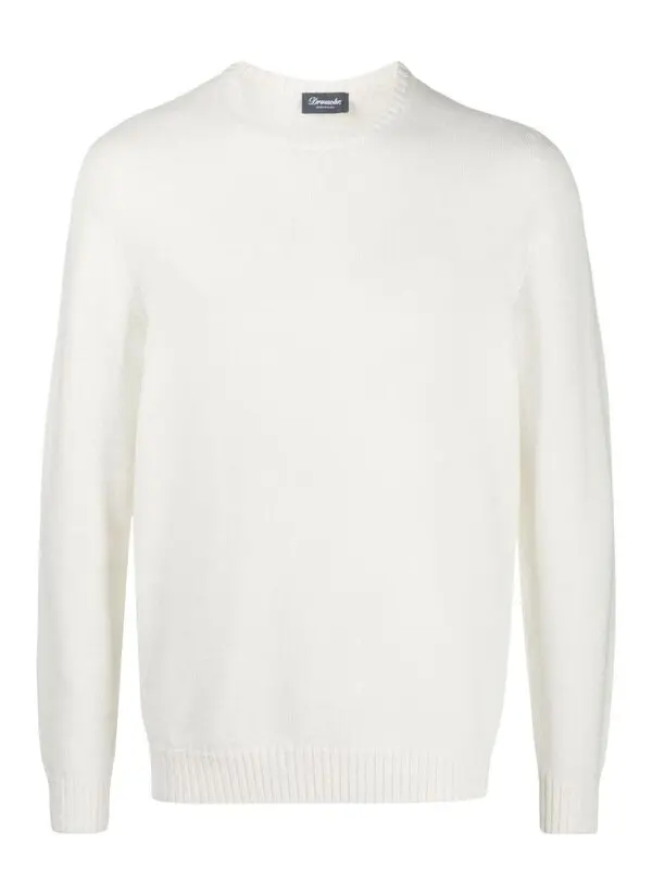 DRUMOHR Round Neck Jumper - White