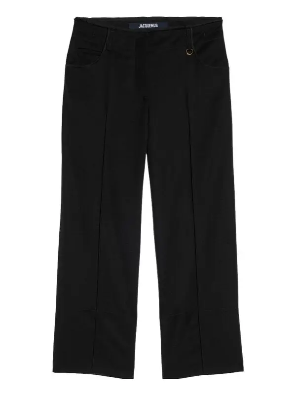Jacquemus Wide Leg Trousers - Black