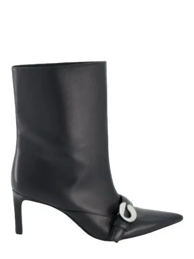 Coperni Ankle Heeled Belt Boots - Black