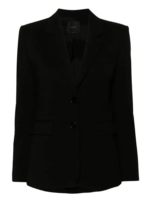 Pinko Single-breasted Tailored Blazer - Black