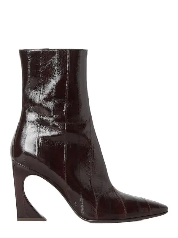 Fendi Arco Pointed-toe Ankle Boots - Black