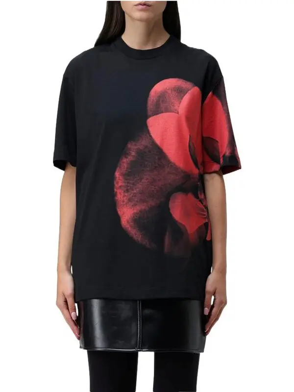Alexander McQueen Crewneck Short Sleeve T-shirt - Black