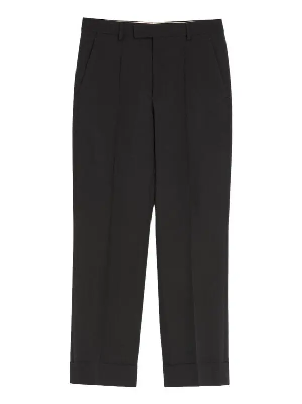 Valentino Garavani Vlogo Cropped Trousers - Black