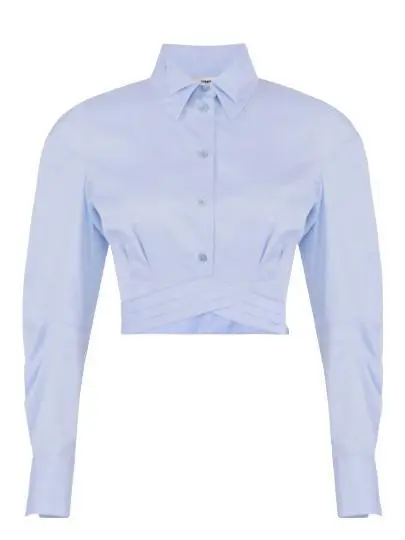 Elisabetta Franchi Long-sleeve Belted Poplin Shirt - Purple