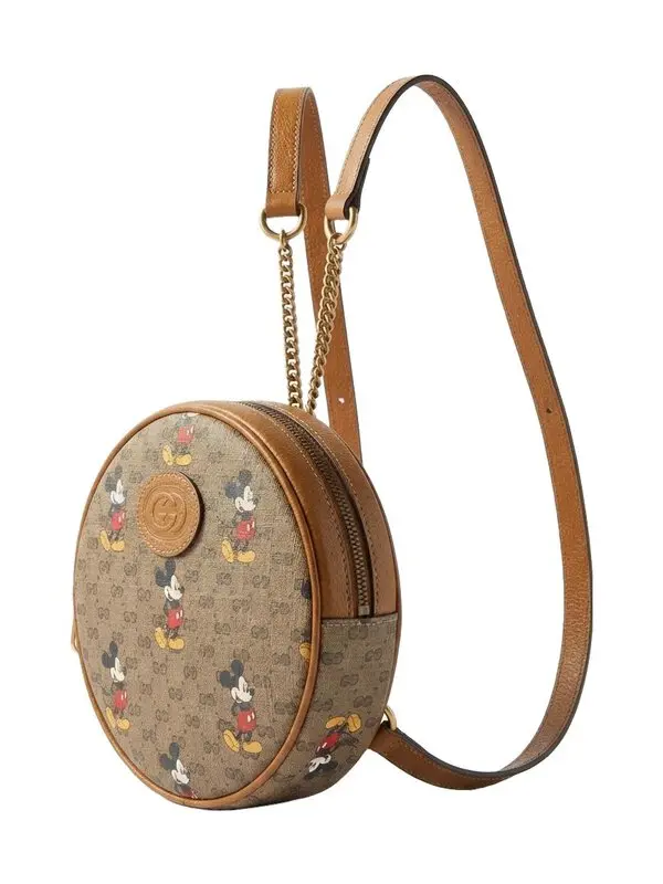 Gucci Disney X Mini Gg Supreme Backpack - Brown