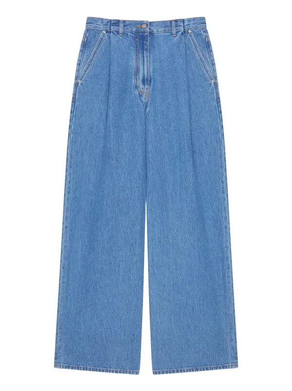 Givenchy Wide-leg Baggy Jeans - Deep Blue