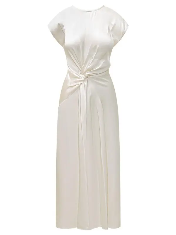 Victoria Beckham Aria Midi Dress - White