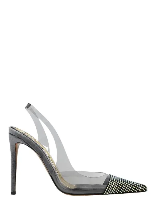 Alexandre Vauthier Amber Embellished Slingback Pumps - Gray