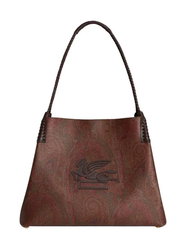 Etro Medium Paisley Libra Tote Bag - Brown