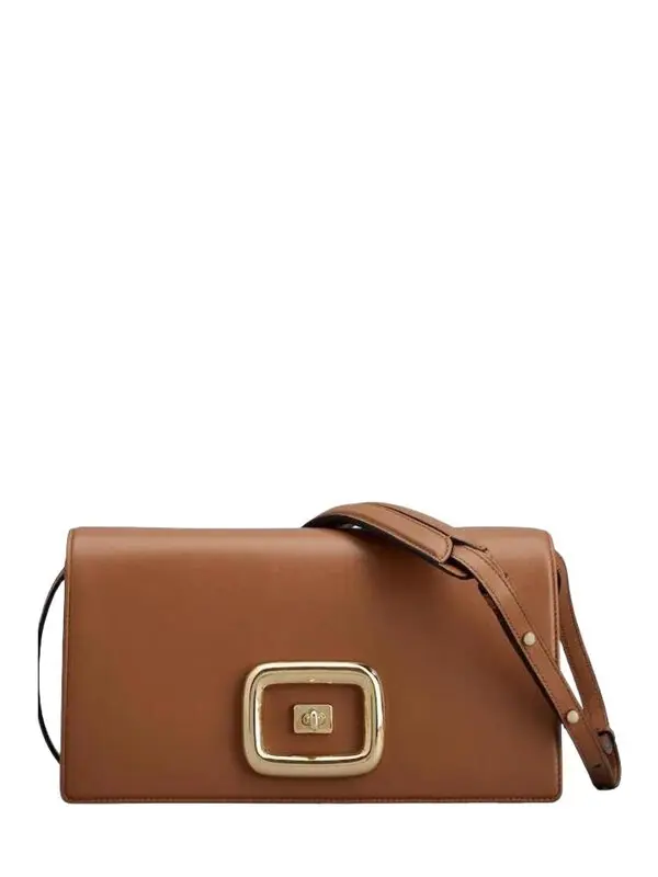 ROGER VIVIER Viv' Choc Crossbody Bag - Brown