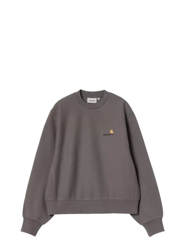 Carhartt Work In Progress American Script Sweatshirt - Porphyry Color