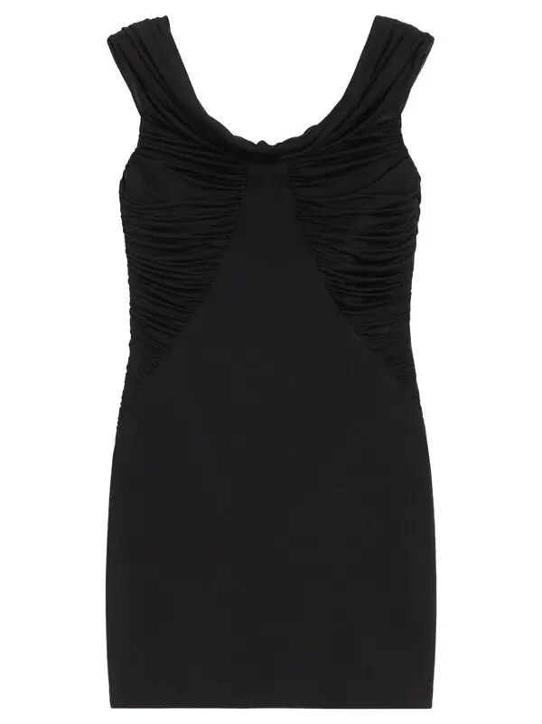 Max Mara Off-shoulder Mini Dress - Black