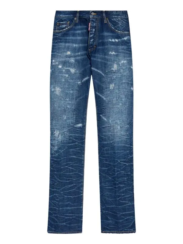 Dsquared2 Waistband Denim Trousers - Blue
