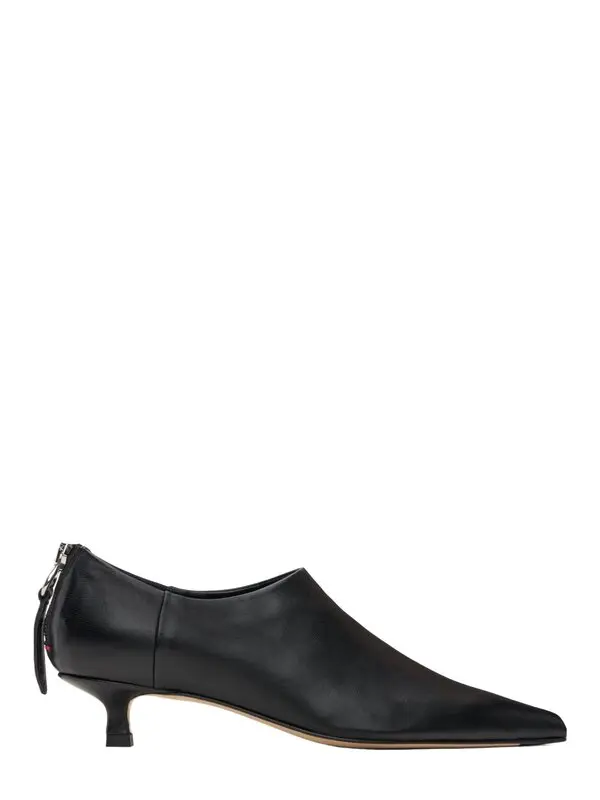 AeydĒ Virun Pointed-toe Kitten-heel Boots - Black